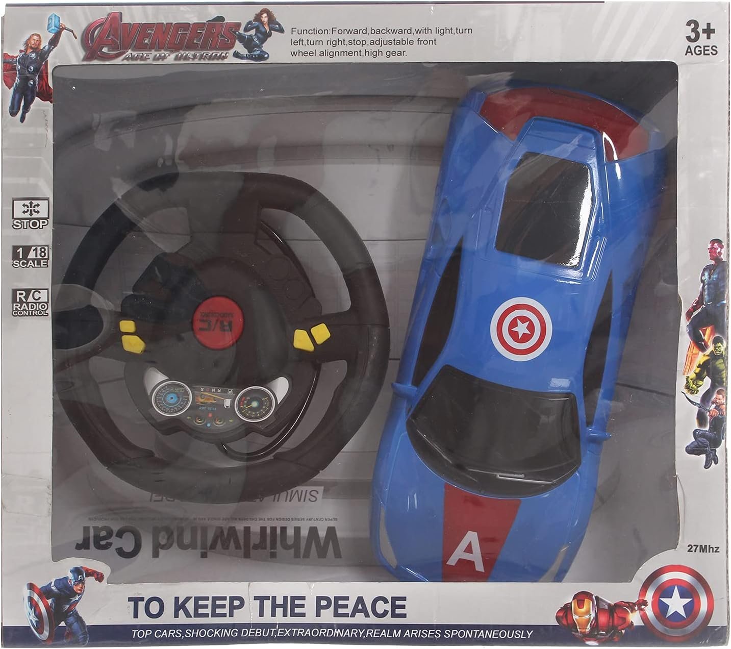 عرض لفترة محدودة علي - Marvel Avengers Remote Control Car 1: 16 Scale ...